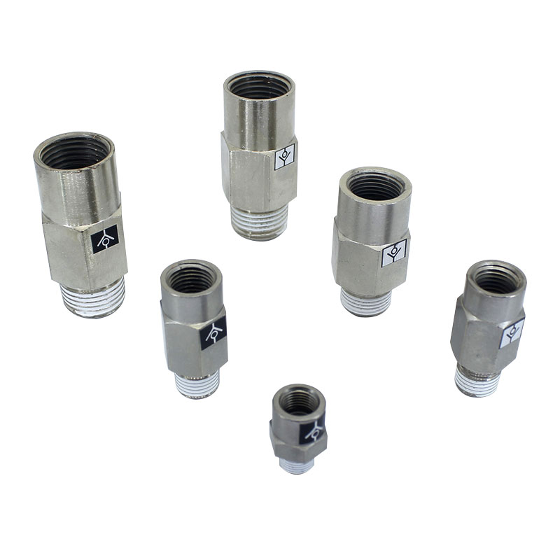 Metal Check Valve With One Touch Fitting AKB TAIXI Pneumatic Metal Check Valve With One Touch Fitting AKB TAIXI Pneumatic