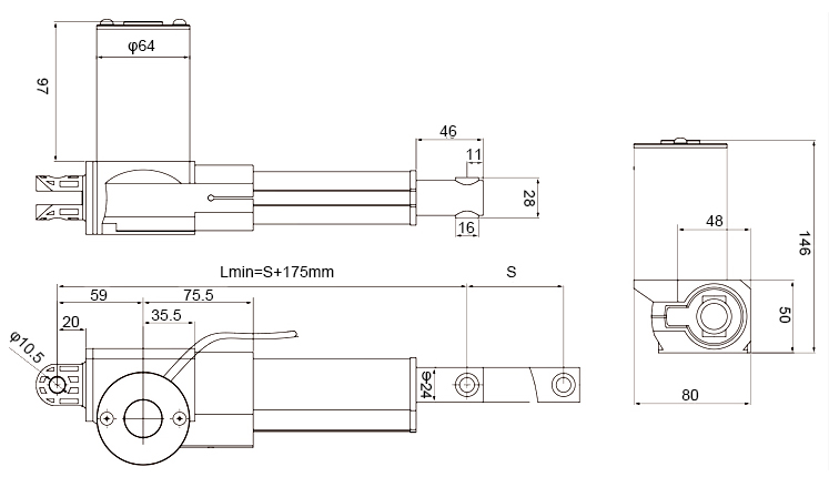 12V Electrical Linear Actuator | 12 Volt Linear Actuator 24V